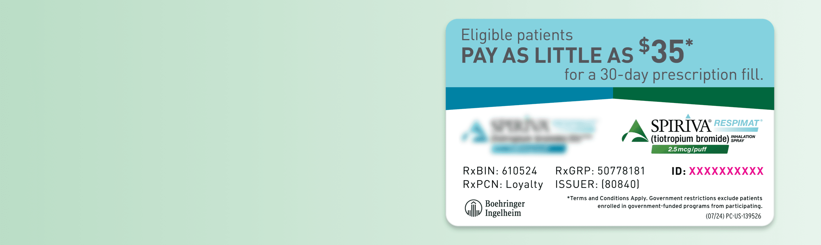 Savings Card | SPIRIVA® RESPIMAT® Inhalation Spray for COPD